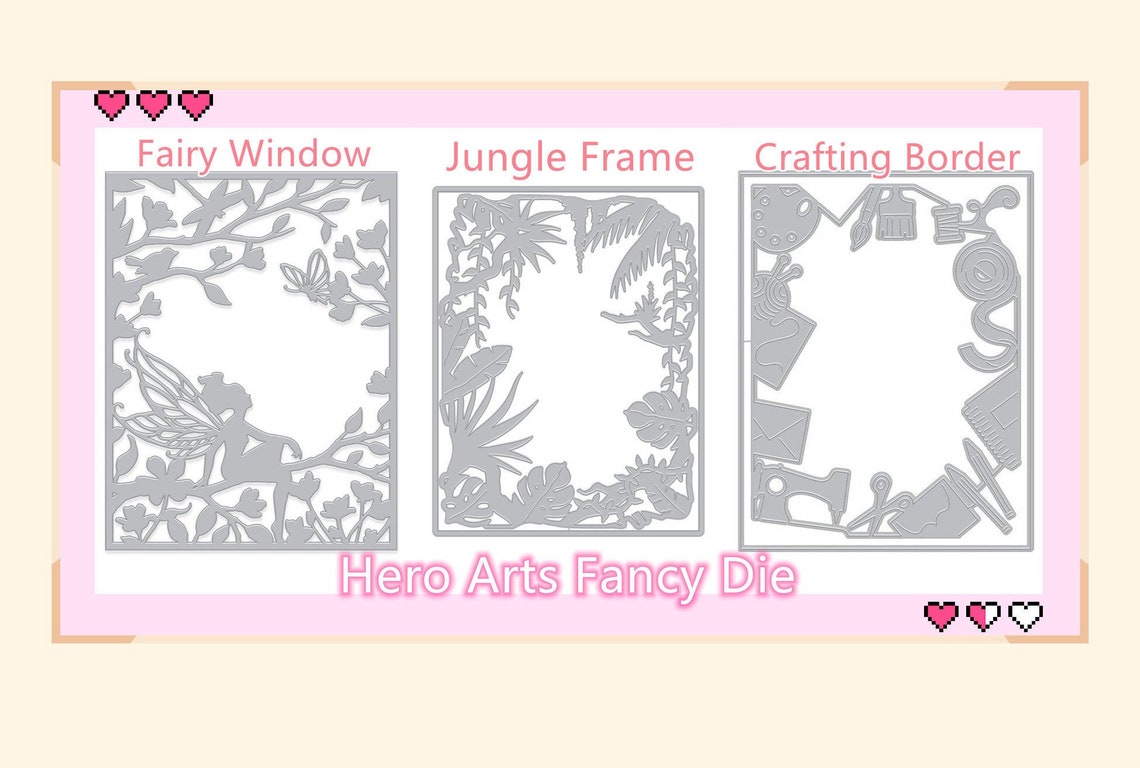 3 Options of Hero Arts Fancy Intricate Dies-Fairy | Etsy