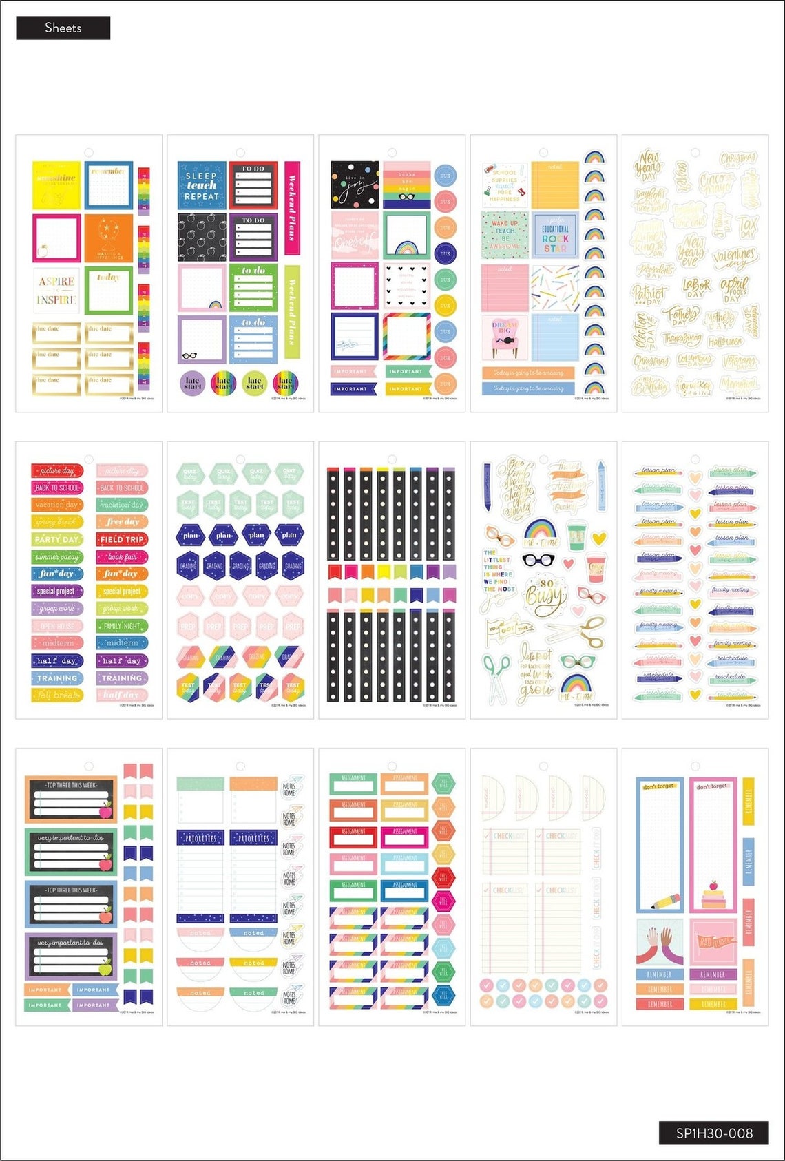 3 Options of BIG Value Stickers Books by Happy Planner 700 - Etsy