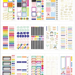 3 Options of BIG Value Stickers Books by Happy Planner - 700 Rad ...