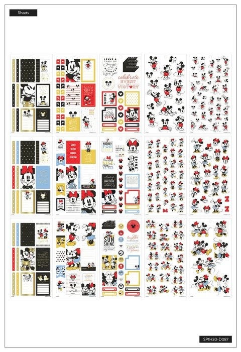 Happy Planner Disney Mickey Minnie Collections Value Stickers Book ...