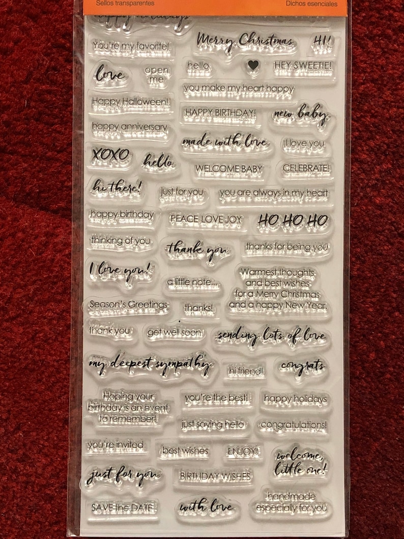 8 Options of Fiskars Clear Stamps Sets Peacock/roam/celebrate - Etsy