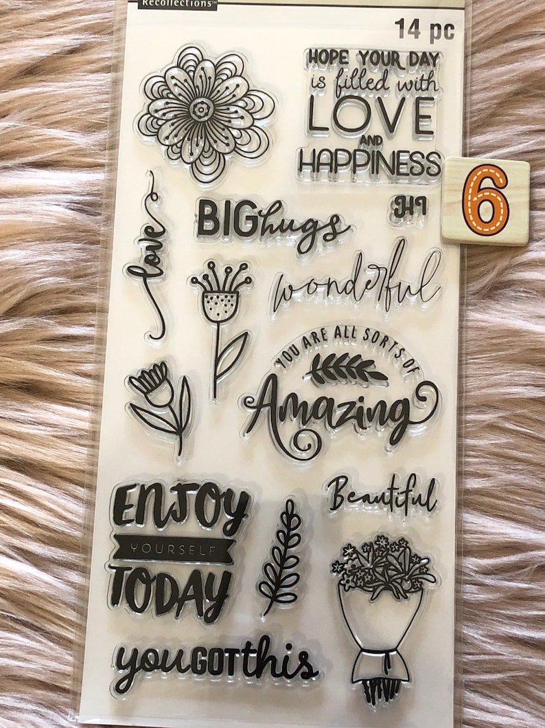 8 Options of Recollections Stamps Sets-little Chats/seasonal - Etsy