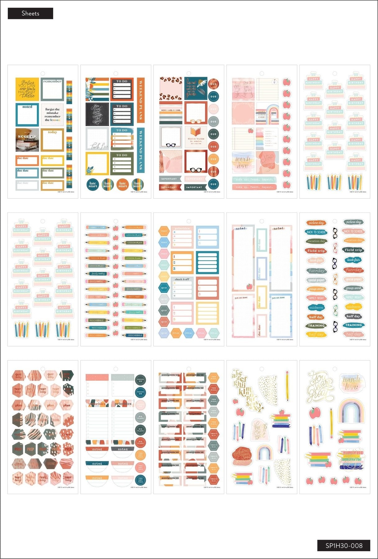 3 Options of BIG Value Stickers Books by Happy Planner 700 - Etsy