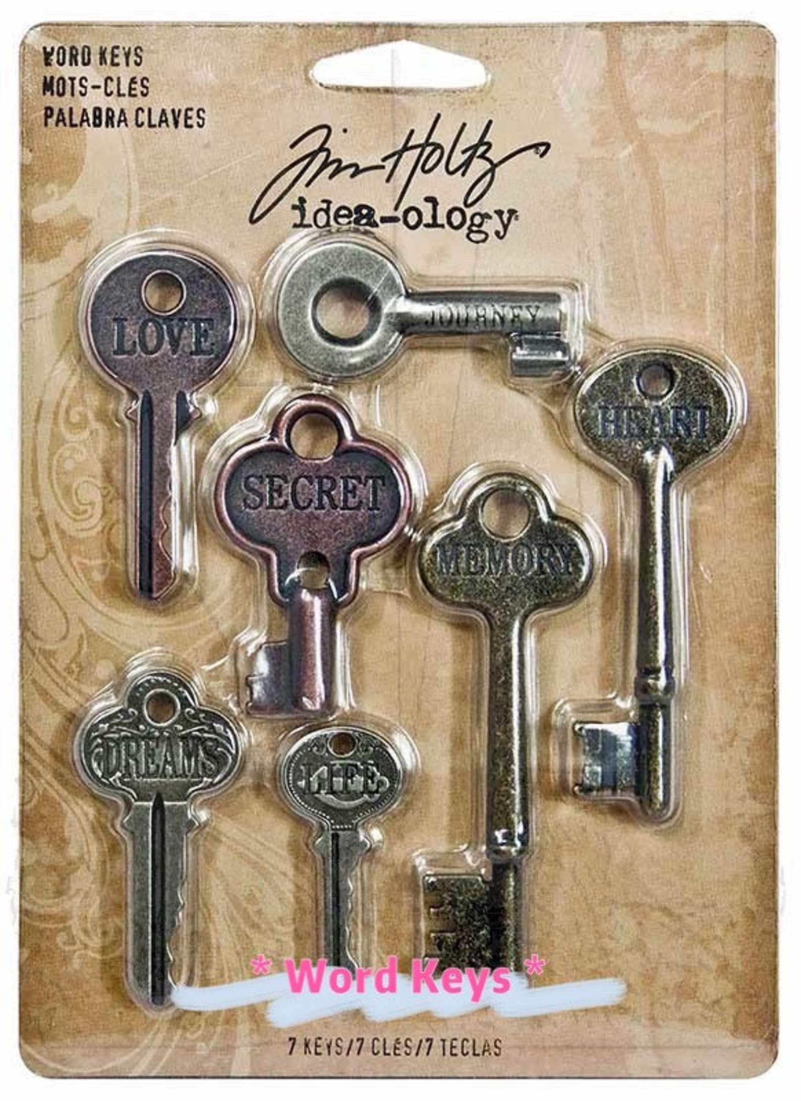 6 Options of Tim Holtz Ideaology - Number Tokens/vignette Bases ...