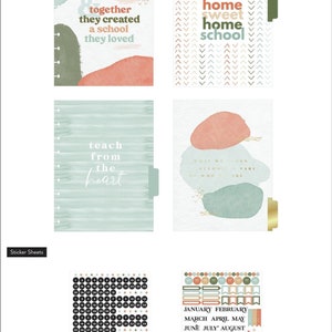 Happy Planner Extension Pack - Homeschool Calendar Extension/everyday ...