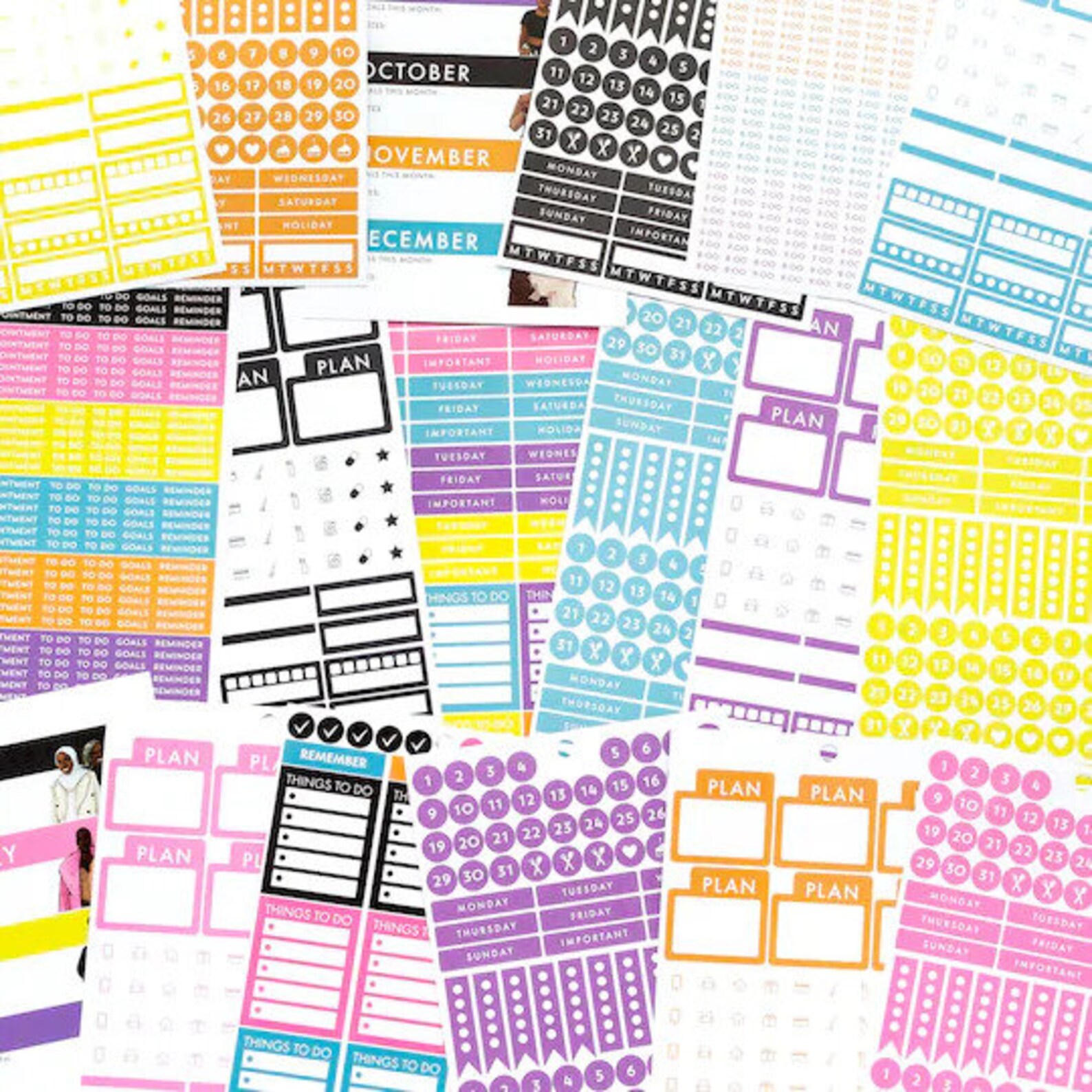 Capitol Chic Designs Sticker Books by Craft Smith-black & - Etsy