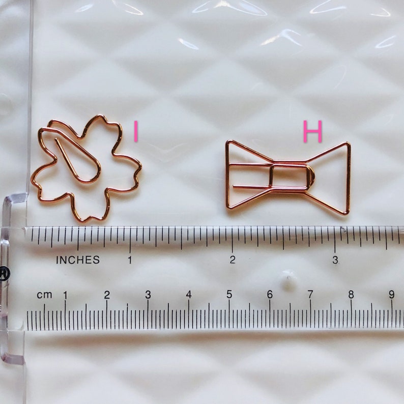 14 Styles of Gold-plating Rosegold Paper Clip - Coffee Cup/flamingo ...