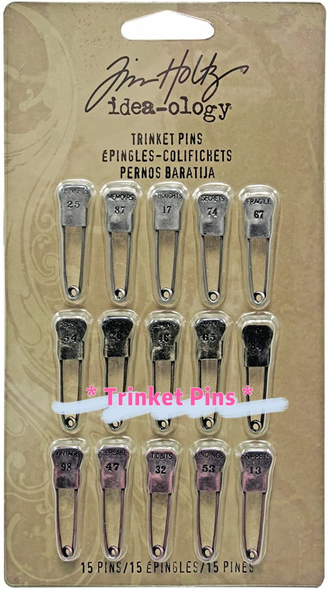 9 Options of Tim Holtz Ideaology-plaquettes/salvaged Dolls/silverware ...