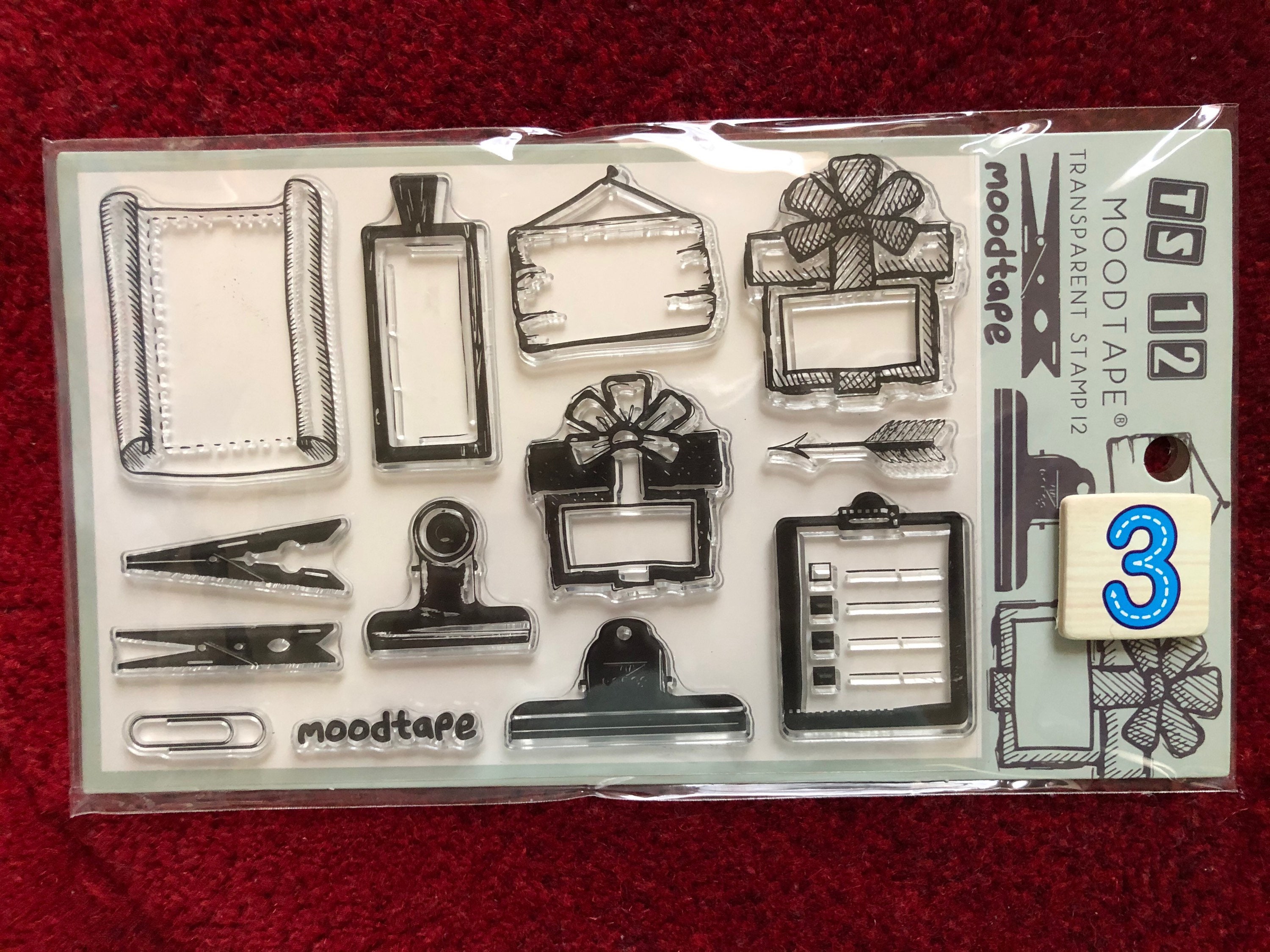 6 Options of Clear Stamps Set by MOODTAPE | Etsy