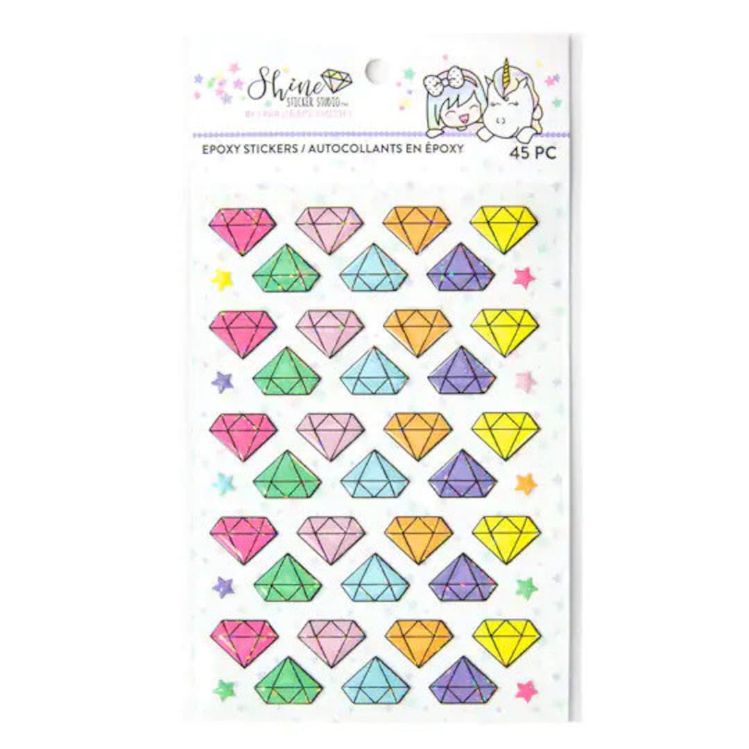 45pc Epoxy Sticker Book by Craft Smith Shine Sticker Studio - Michaels ...