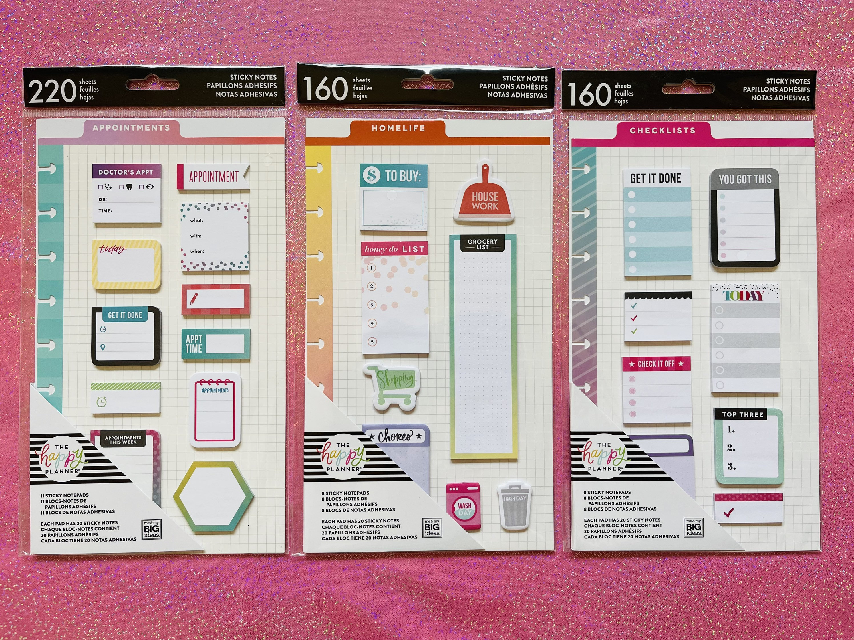 Happy Planner Sticky Notes Appointments/homelife/checklists - Etsy