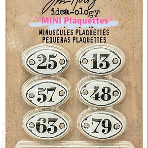9 Options of Tim Holtz Ideaology-plaquettes/salvaged Dolls/silverware ...