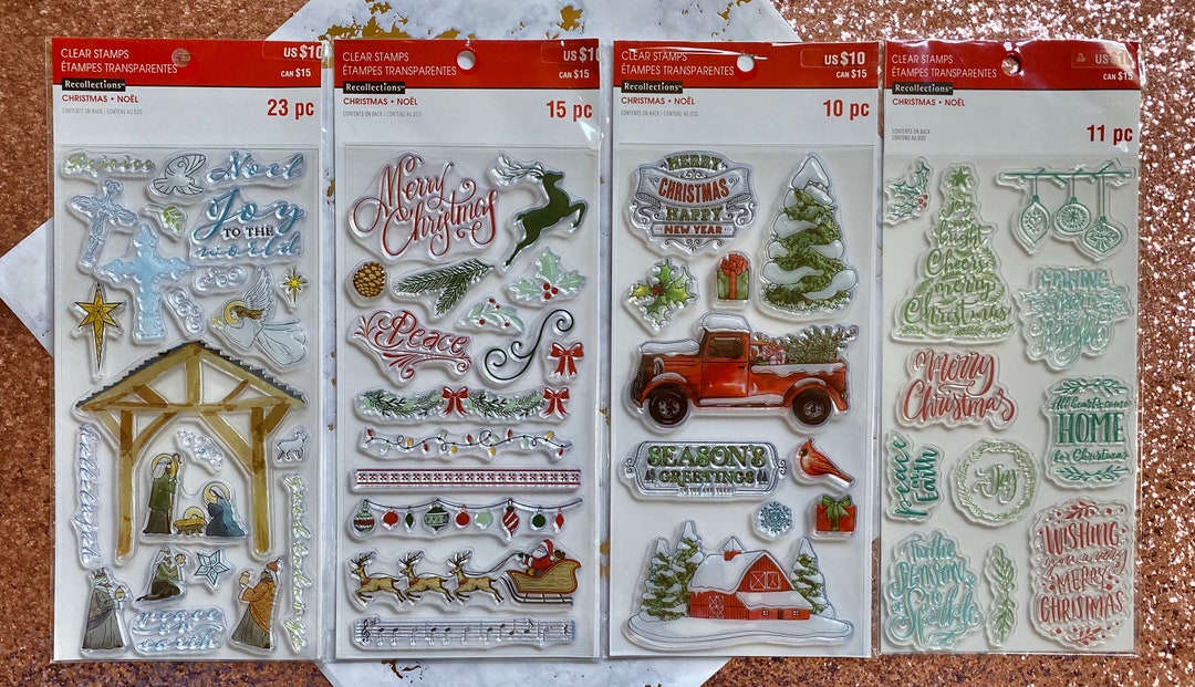 Christmas Stamps by Recollections-noel/edge/truck/holiday Greetings ...