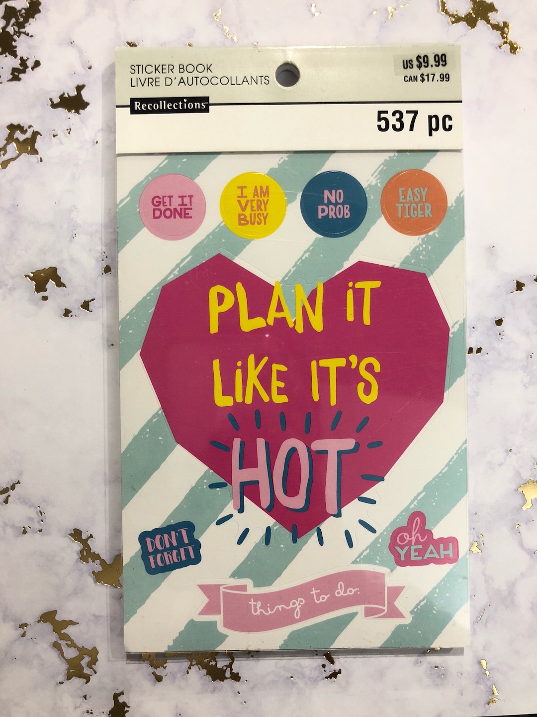 Clearance Plan It Like It's HOT Stickers Book by Recollections - 537pc ...