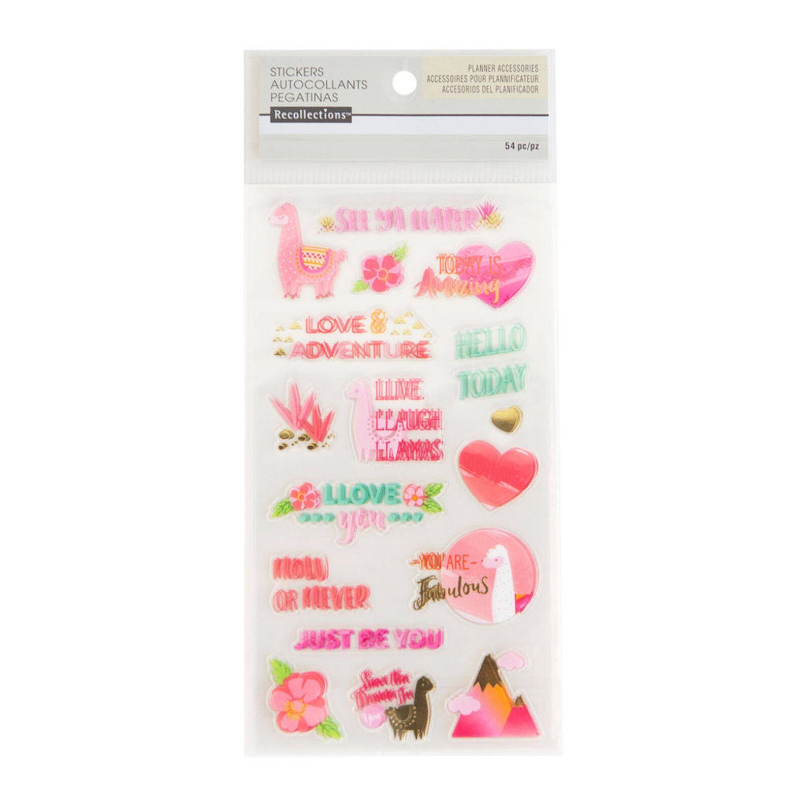Clear Phrase Stickers by Recollections Warm Phrase 54pc/pz - Etsy