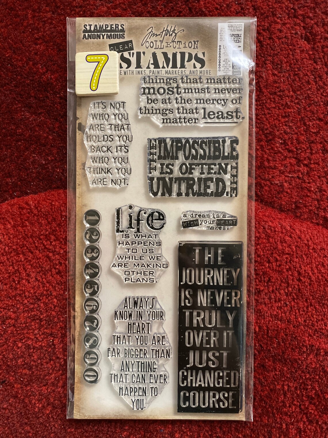7 Options of Tim Holtz Clear Stamps Sets 4x9.25 Crazy - Etsy