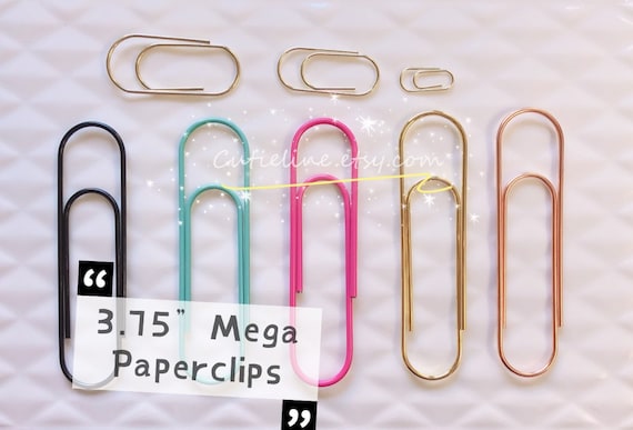 6 Options of 3.75 Paper Clips-long - Etsy