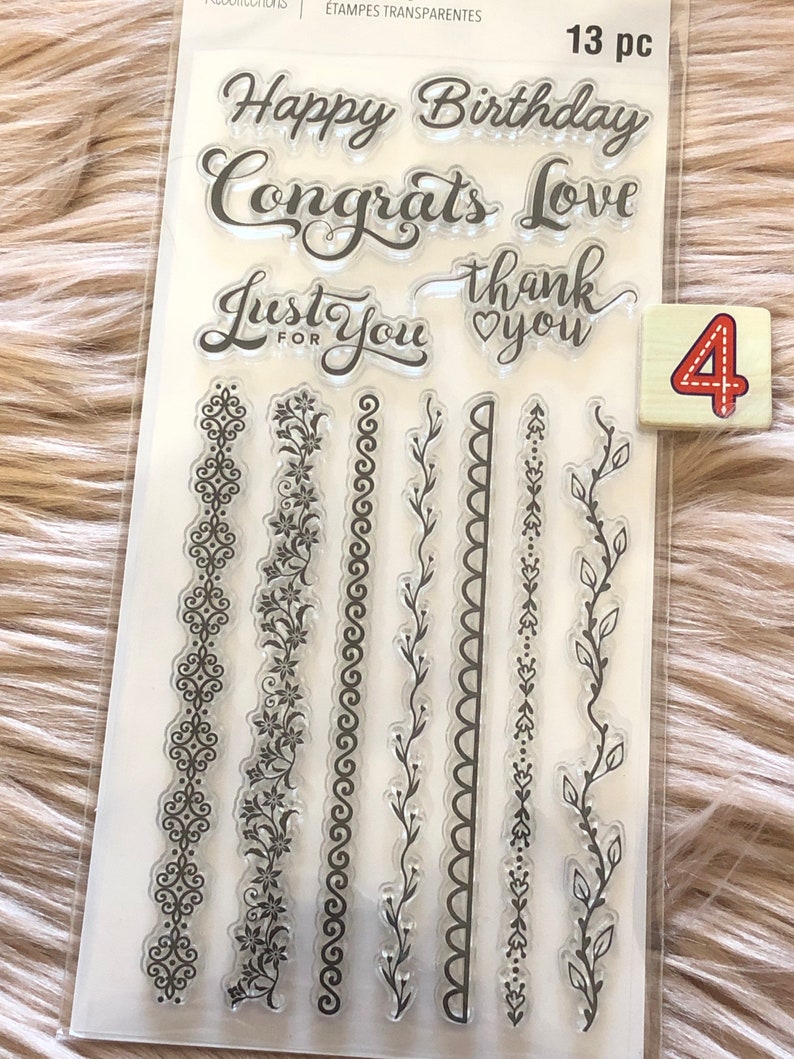 8 Options of Recollections Stamps Sets-little Chats/seasonal - Etsy