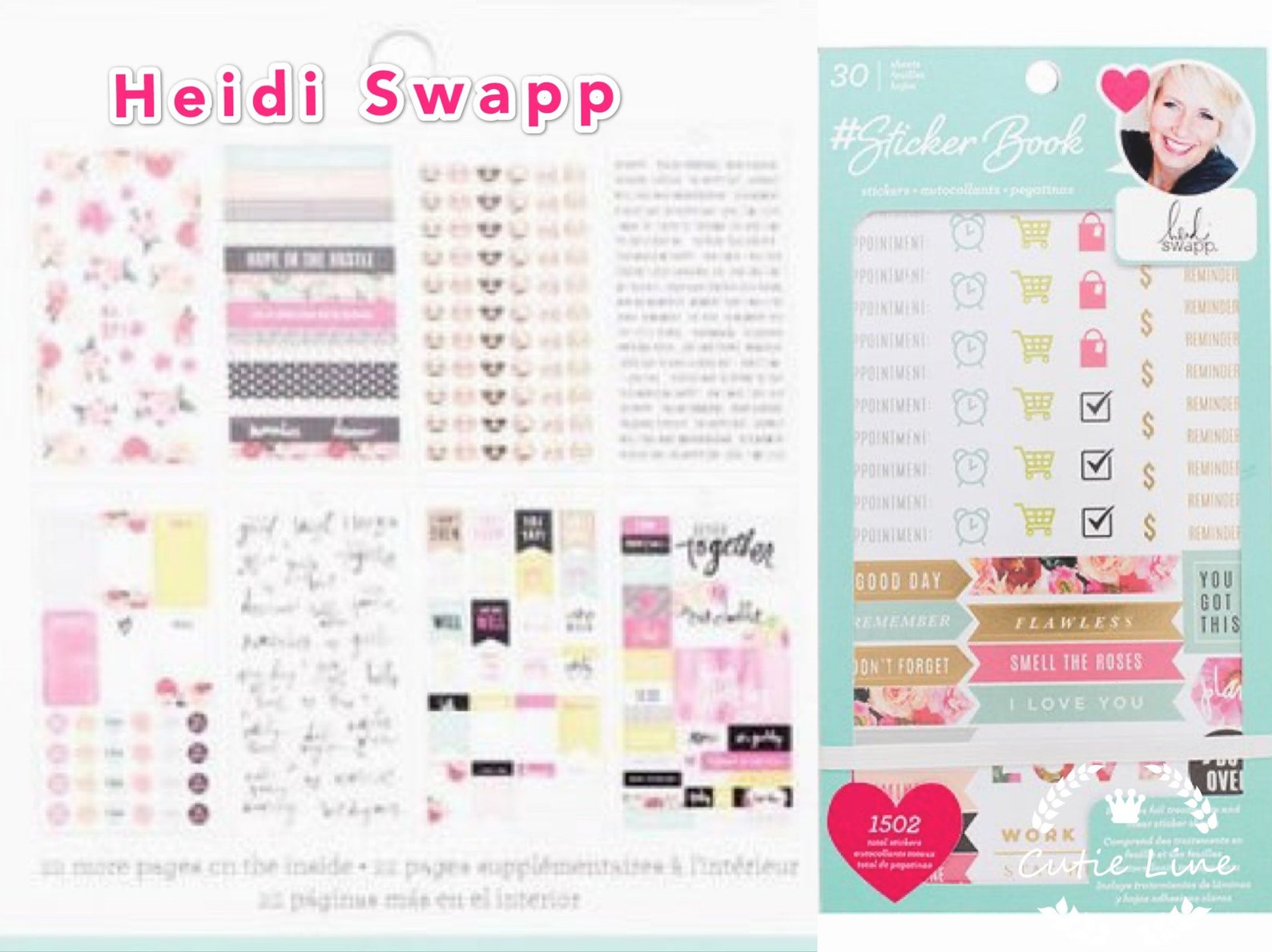 9 Options of Sticker Books-jen Hadfield/1canoe2/heidi Swapp/paige Evans ...