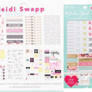 9 Options of Sticker Books-jen Hadfield/1canoe2/heidi Swapp/paige Evans ...
