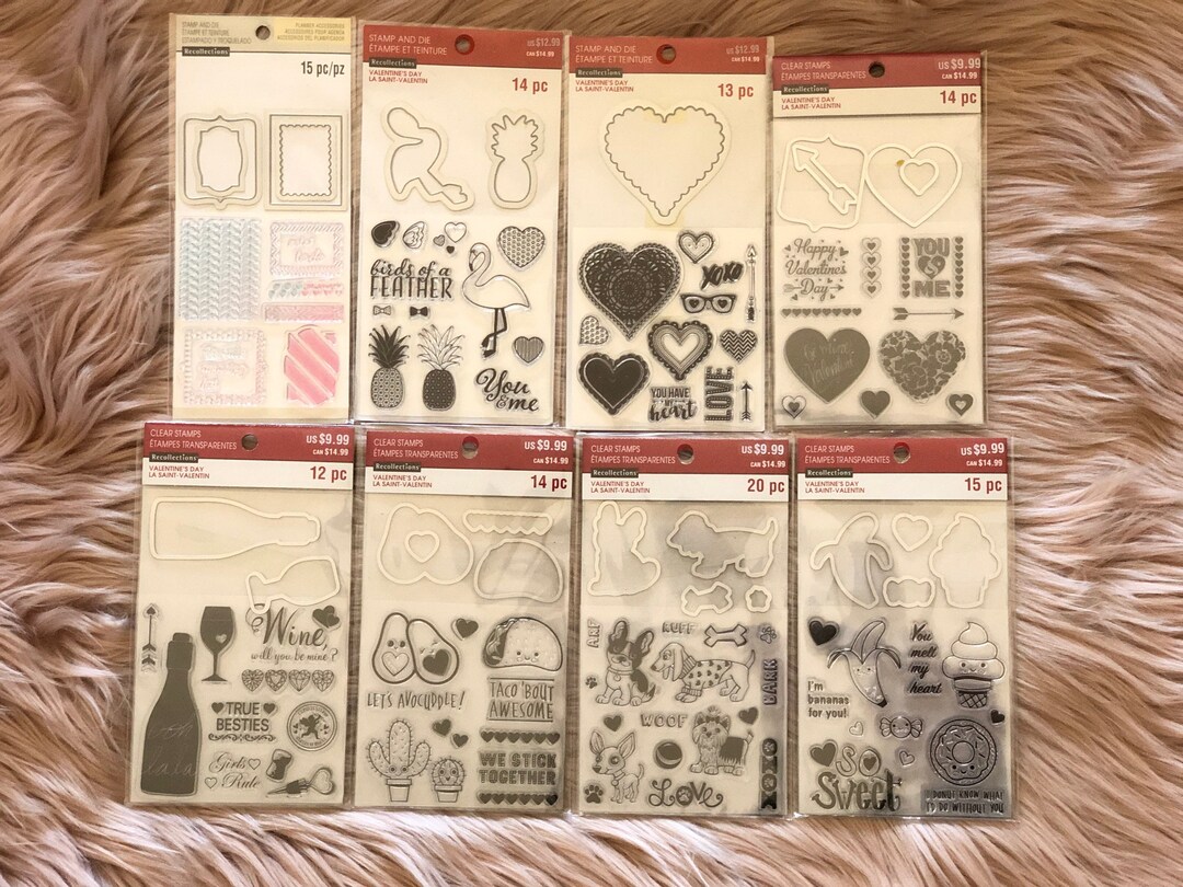 Recollections Valentine's Day Stamps Dies Sets - Frames/aloha/doily ...