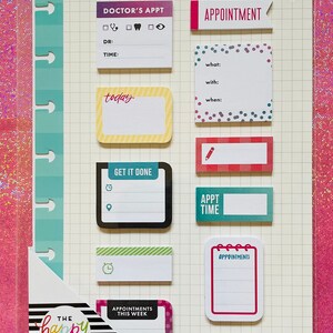 Happy Planner Sticky Notes - Appointments/homelife/checklists - Daily ...