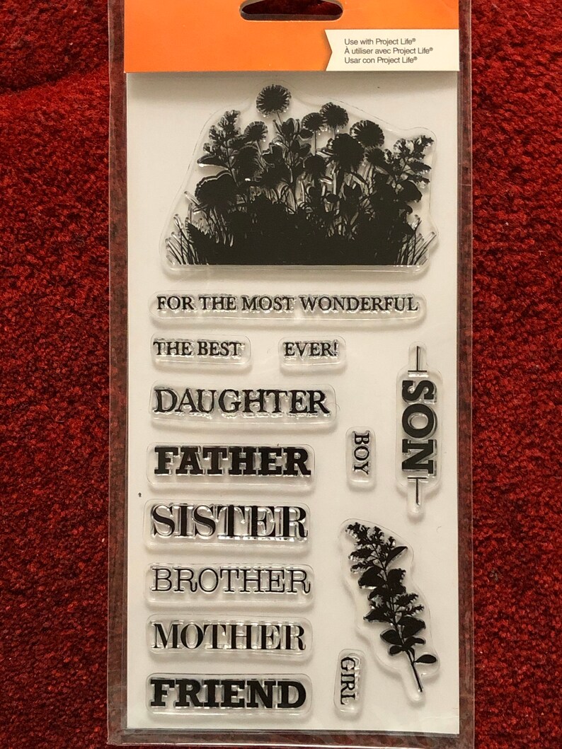 8 Options of Fiskars Clear Stamps Sets- Peacock/roam/celebrate Family ...