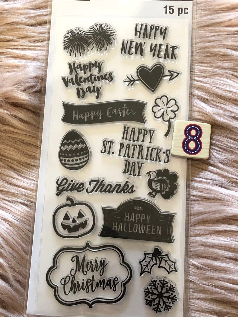 8 Options of Recollections Stamps Sets-little Chats/seasonal - Etsy