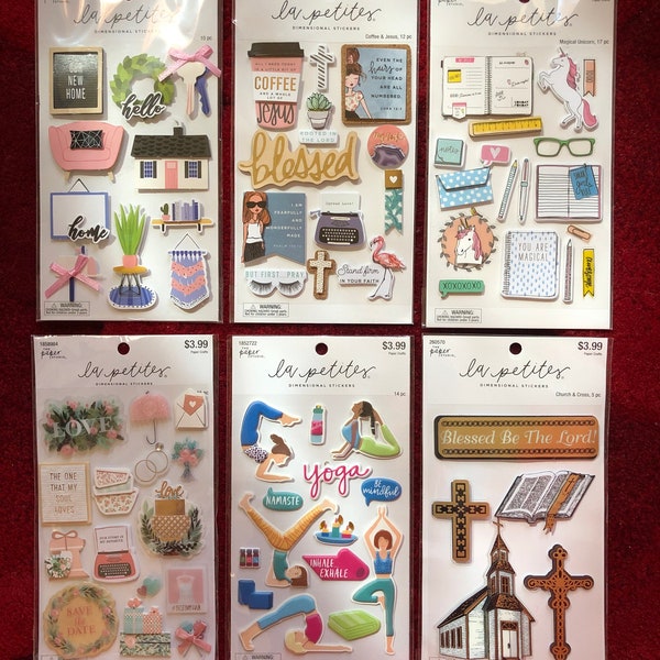 3d Dimensional Stickers - Etsy