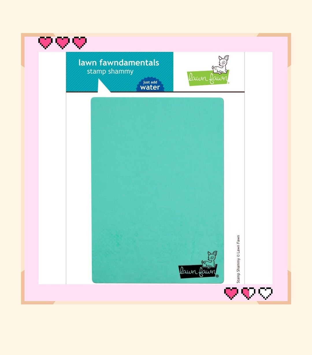 5'' X 7' Stamps Clean Cloth Shammy by Lawn Fawn - Reusable Stamp ...