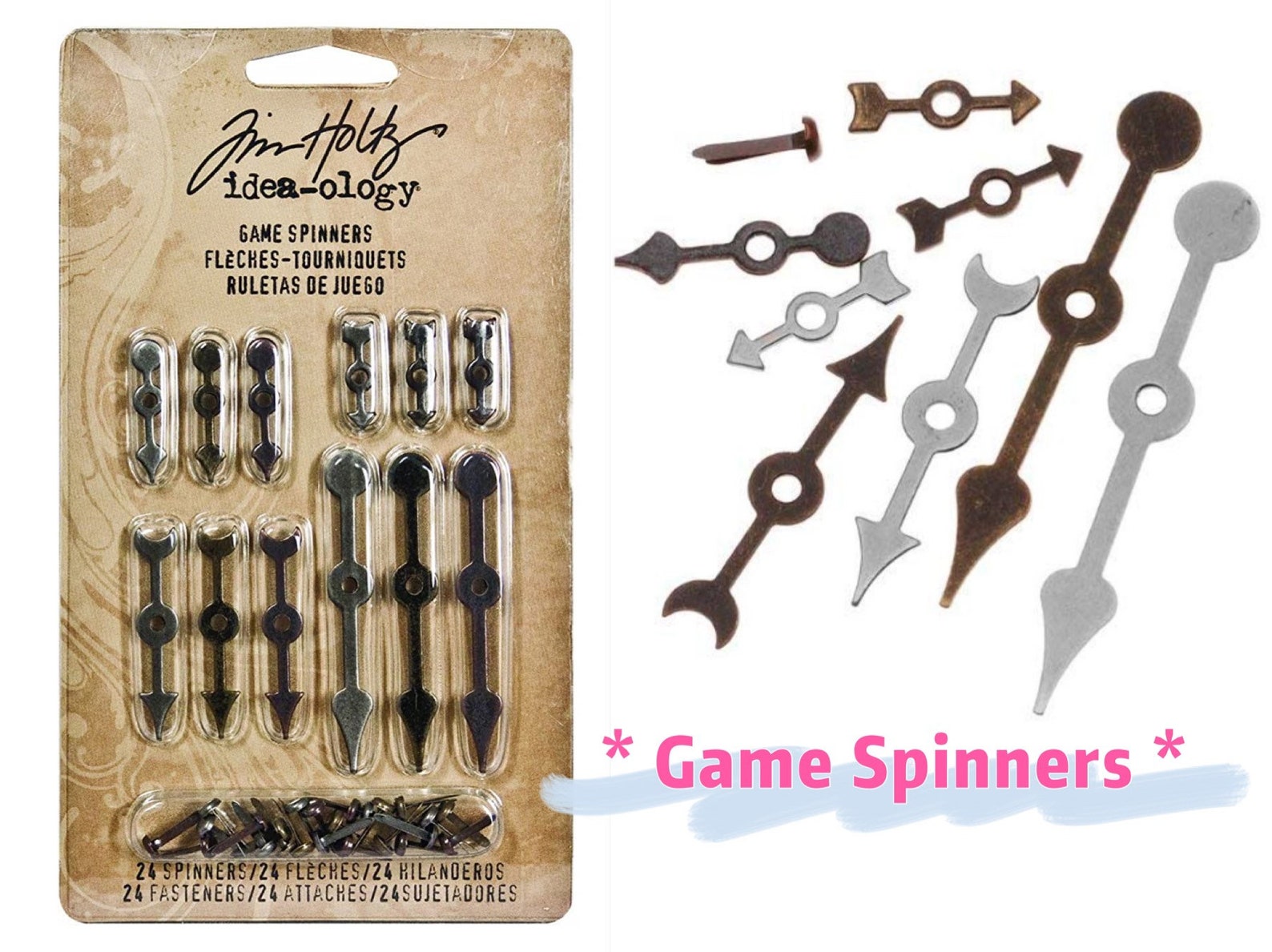 9 Options of Tim Holtz Ideaology-plaquettes/salvaged Dolls/silverware ...