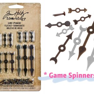 9 Options of Tim Holtz Ideaology-plaquettes/salvaged Dolls/silverware ...