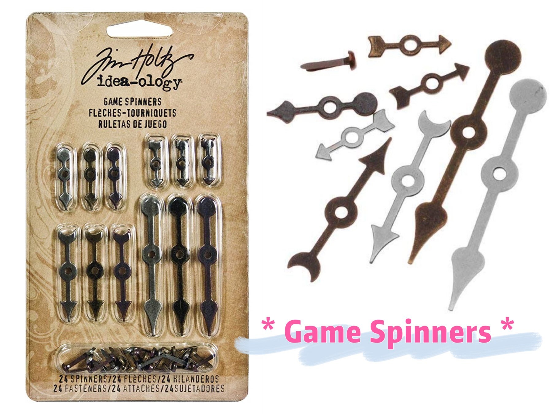 9 Options of Tim Holtz Ideaology-plaquettes/salvaged Dolls/silverware ...