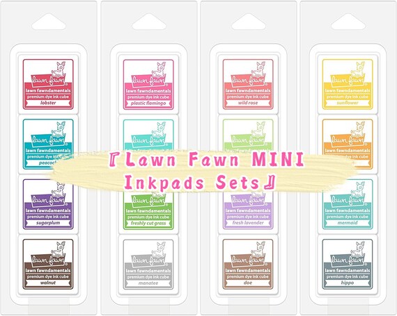 4 Options of 4pc/pk Lawn Fawn Mini Ink Pads Gazebo / Tea | Etsy