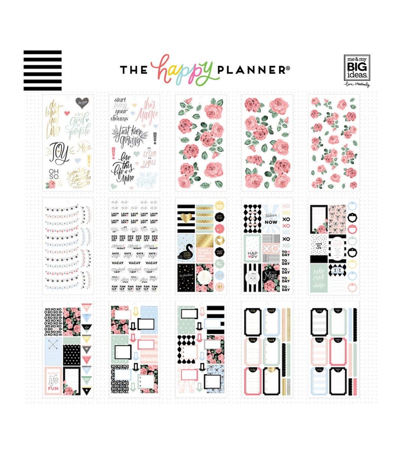 3 Options of Happy Planner Value Stickers Book-813 Simply | Etsy