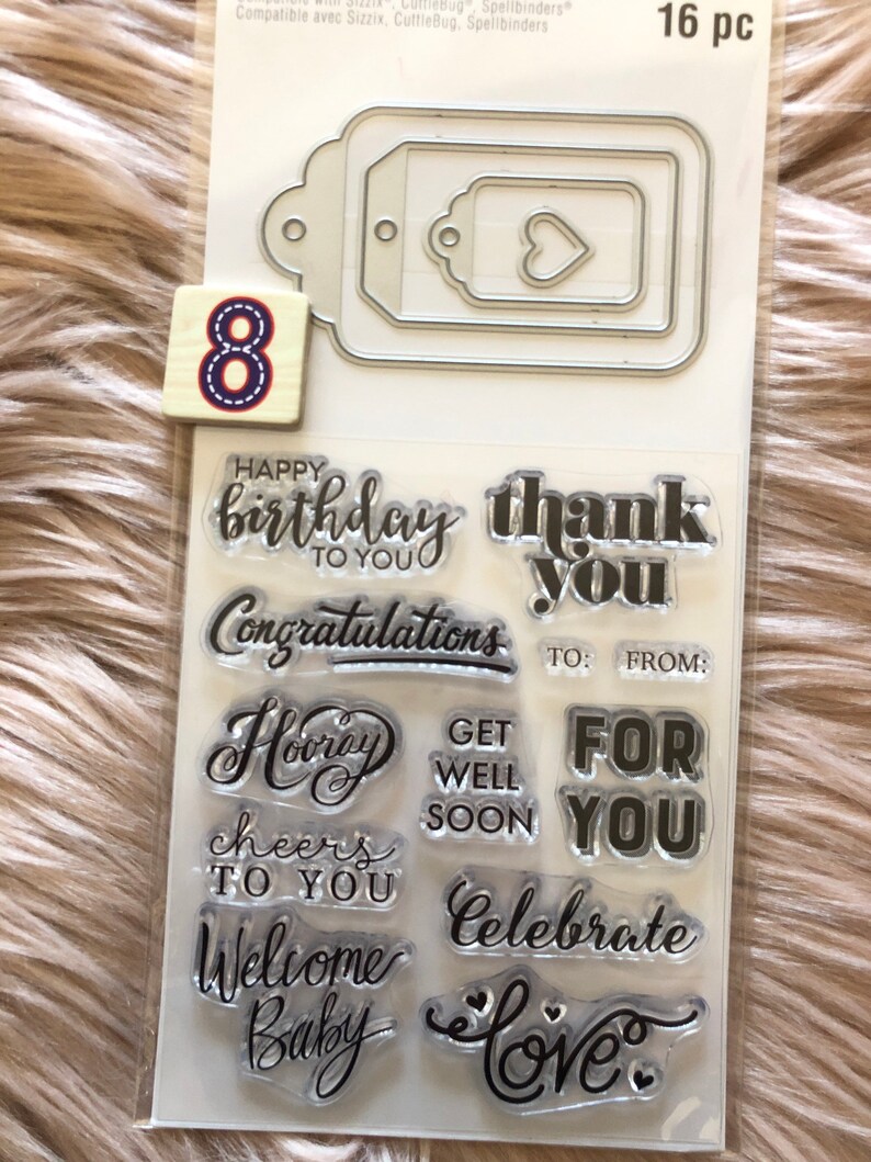 8 Options of Recollections Stamps Dies sets Handwritten | Etsy