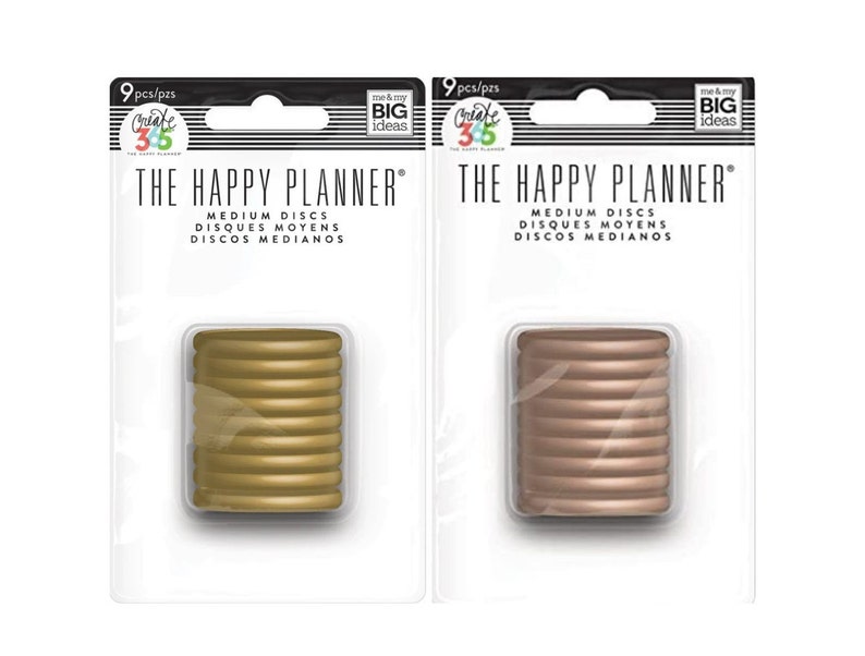 Happy Planner Disc Rings Sets in 3 Size: Big/classic/mini Me - Etsy