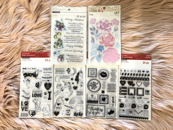 Recollections Valentine Day Stamps Sets-winter Holidays/layer - Etsy