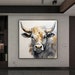 Original Bull Artwork,running Bull Painting on Canvas,extra Large ...