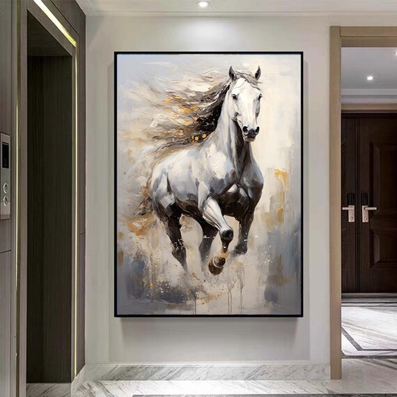 Pintura Abstracta De Caballo