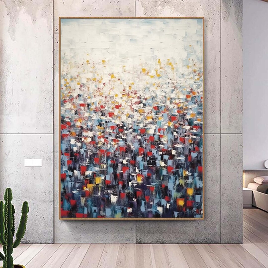 Abstract Floral Wall Art,abstract Pattern Painting,extra Large Wall Art ...