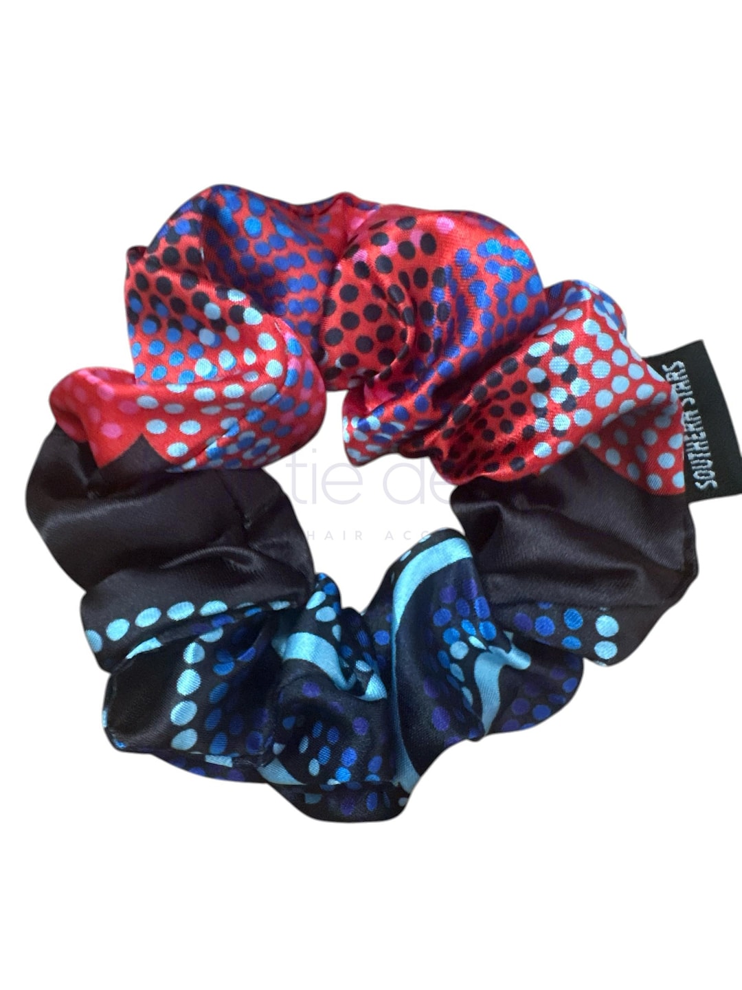 Custom Hair Scrunchies W/ Brand Label| Promotional Scrunchies | Branded ...