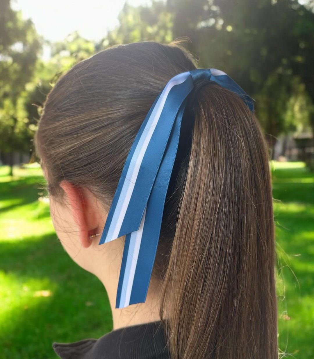 Netball Team Custom Ponytail Ribbon | Quality Sublimation Print ...