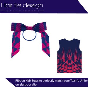 Sport Hair Bows | Netball Ribbon | Sport Team Hair Ribbon | Netball ...