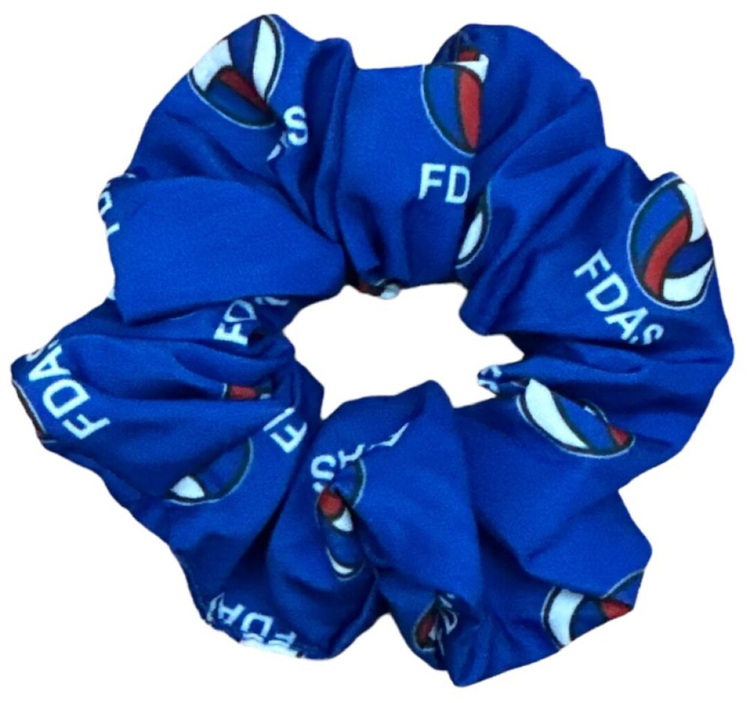 Custom Hair Scrunchies Branded Logo Scrunchies Sport Team Scrunchies ...