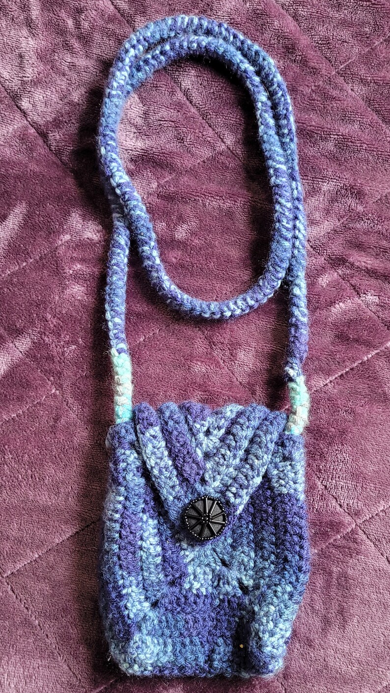 Crochet Granny Square Mini Purse - Etsy
