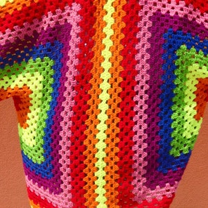 Rainbow Cardigan Oversized Plus-size - Etsy