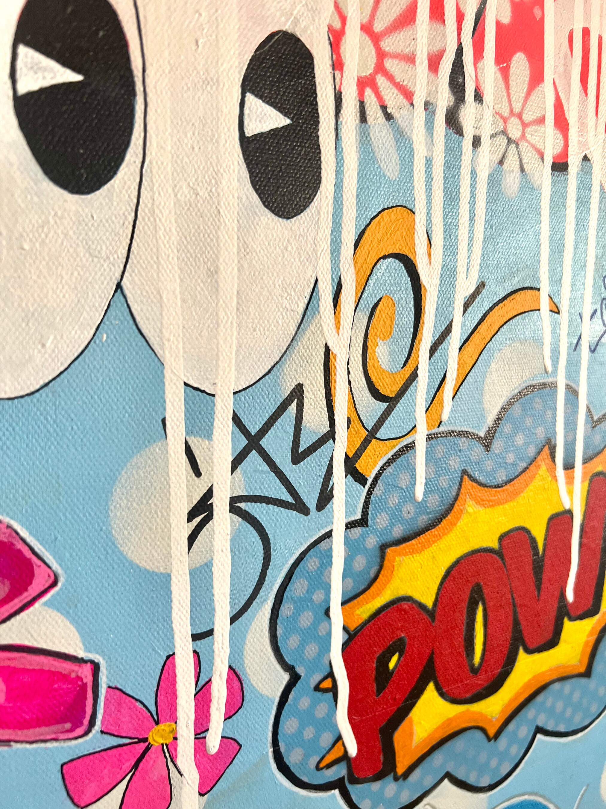 Pop Art Painting Original, Street Art, Pink Panther, Pop Art Wall Art ...