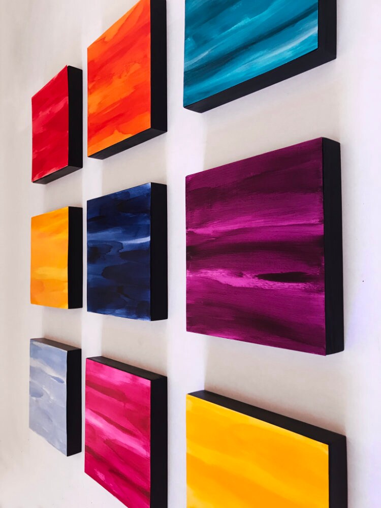 3D Wall Art, Colorful 3D Wall Sculpture, Wall Sculpture, Abstract, 3D ...