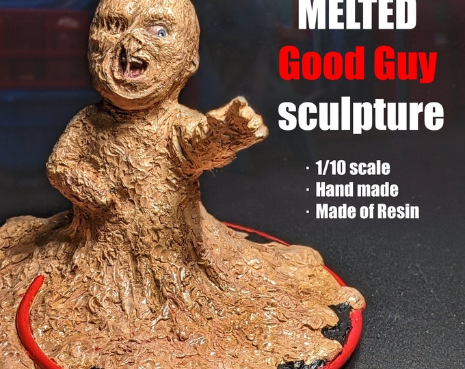 Melted Chucky Sculpture 1/10 Scale - Etsy